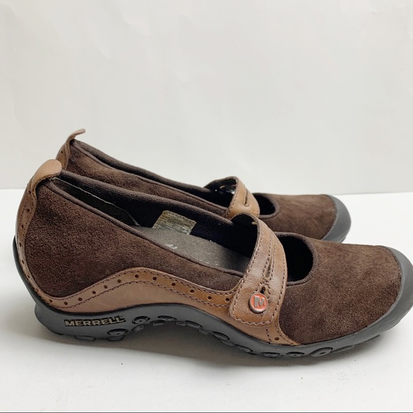 Merrell | Shoes | Merrell Plaza Bandeau Espresso Brown Mary Jane Shoes ...